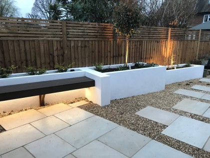 Rendered Planters - Hard & Soft Garden Landscaping